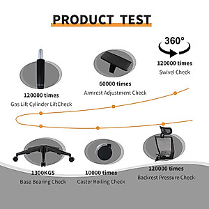 Foldable Ergonomic Office Chair with Footrest, High Back Computer Chair with 2D Headrest, Mesh Back, Sponge Seat, Adjustable Lumbar Support, 2D Armrest, Home Office Desk Chair, Black