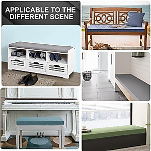 XMAYODS Bench Cushion - Outdoor Patio Porch Swing Cushions, 48/40/50 inch x 12/14/16/18 inch Indoor Bay Window Seat Furniture Cushion, Non-Slip with Zipper (Color : #3, Size : 120x30cm/47x12in)