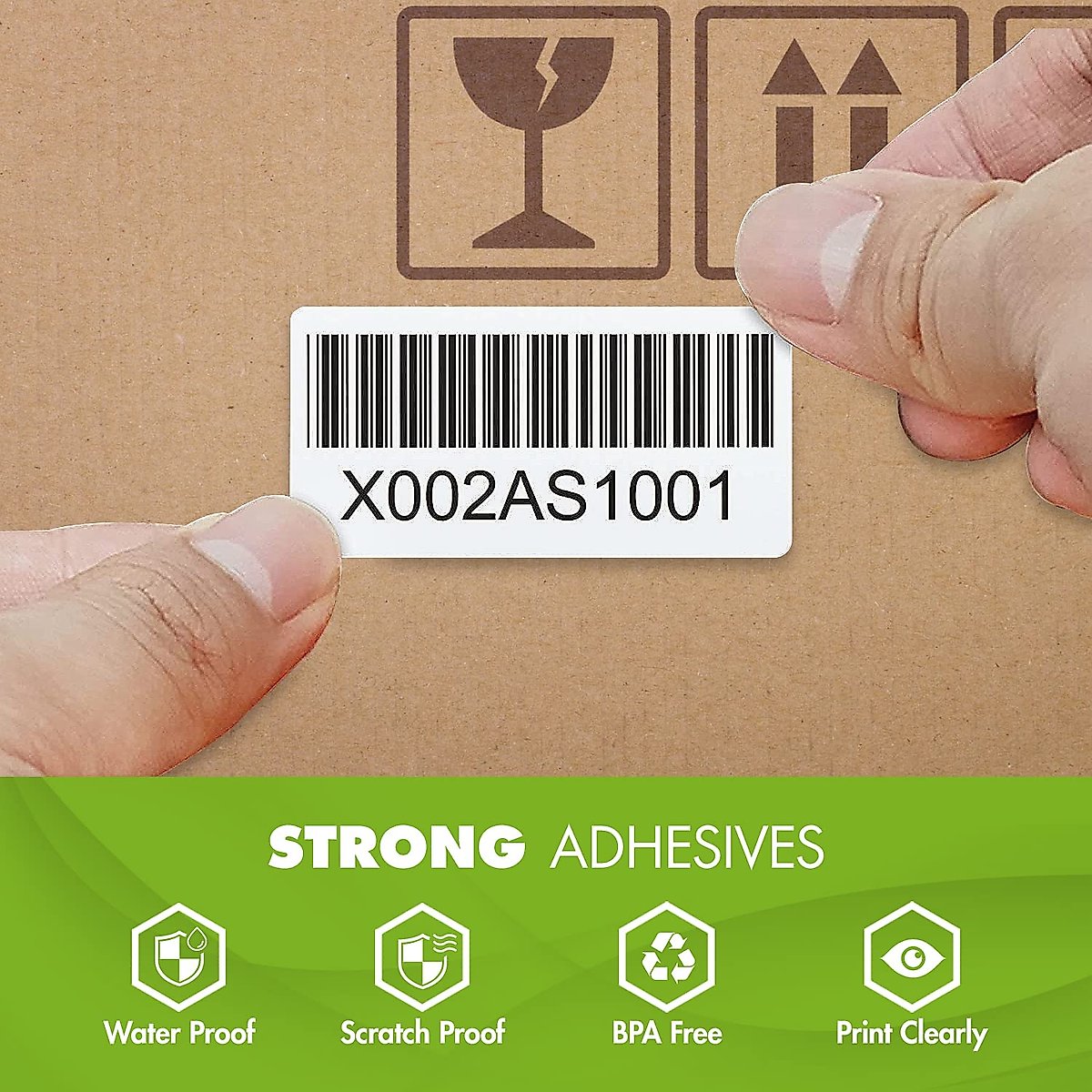 2" x 1" Direct Thermal Label Multipurpose Address Perforated & Compatible with Rollo, Zebra, & Other Label Printers (2"X1" 1300 Labels X 12Rolls)