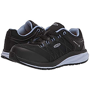 KEEN Utility Women's Vista Energy Low Height Sneakers Composite Toe Industrial Work Shoes, Hydrangea/Black, 11 Wide