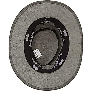Aussie Chiller Outback Bushie – Perforated Hat for All Seasons/Made in Australia (Grey, Large)