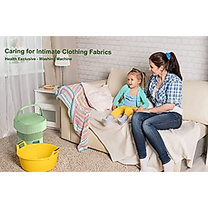 Portable washing Machine,Foldable Mini Washing Machine, Small Washer for Baby Clothes, Underwear or Small Items, Apartment, Dorm, Camping, RV Travel laundry- Gift Choice, Green