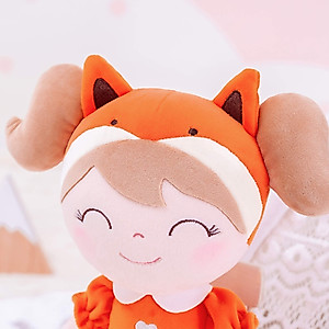Gloveleya Dolls Baby Plush Toy Girl Toys Girl Gifts First Baby Doll Soft Toys Plush Fox Toy 15" with Gift Bag