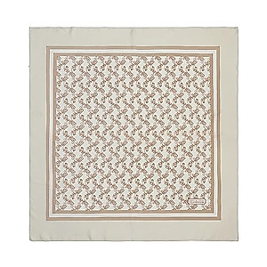 Coach Women's Horse and Carriage Printed Silk Square, Ivory, One Size