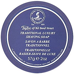 Taylor of Old Bond Street Traditional Luxury Shaving Soap in Travel Bowl