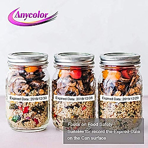 Anycolor Compatible M-K231s Label Tape Replacement for Brother P Touch M Tape M-K231 M231 MK231 12mm 0.47 White, Work with Brother Ptouch PT-M95 PT-90 PT-70 PT-65 PT-85 45 Label Maker Refills, 4-Pack