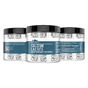 Earthborn Elements Calcium Lactate (200 Capsules) Calcium Supplement