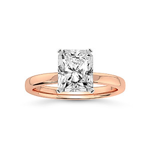 Diamond Engagement Ring For Women | 2 cttw IGI Certified Radiant Shape Lab Grown Diamond Ring | 14ct Or 18ct in White, Yellow Or Rose Gold | Six-Prong Setting | FG-VS1-VS2 Quality | Friendly Diamonds