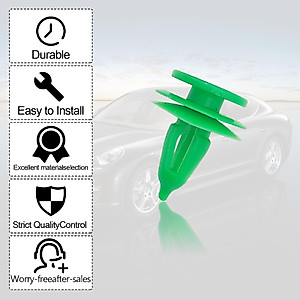 100PCS Door Panel Retainer Clips 8mm Retainer Clip Compatible with GrandCheroKe, Chrysler Cirrus Dodge with 1Pcs Fastener Remover 6503204