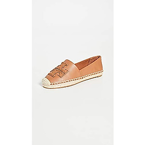 Tory Burch Women's INES Espadrille, Tan/Tan/Spark Gold, 8.5 Medium US