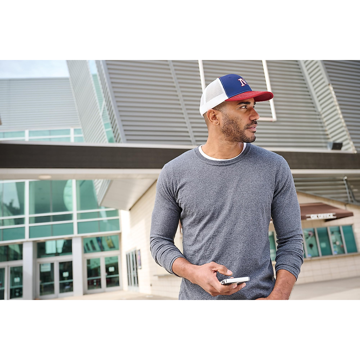 Custom Logo Embroidered Trucker Hats for Men Adjustable Snapback Mesh Cap Great for Outdoors Baseball Cap