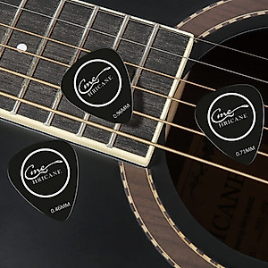 Hricane Guitar Capo for Acoustic and Electric Guitars with 3 Picks, light black Guitar Capo or Ukulele capos, Mandolin, Banjo, Classical Guitar Accessories, made by Steel and Silicone