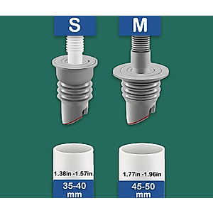 Washing Machine Drain Hose Seal.Floor Drain Plug Sewer Pipe Seal Sealing Cover. Sink Drain Pipe Silicone Seal,Wash Basin Drain Pipe Seal. 1.77in -1.96in [M (45-50mm)]