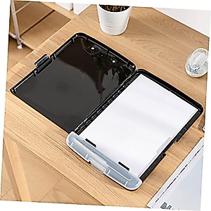 Storage Exam Paper Clips Teacher Clipboard Folder Clipboard Test Paper Holder File Clip Practical Document Holder A4 Black Pp Seal Test Strip Plastic Document Folders