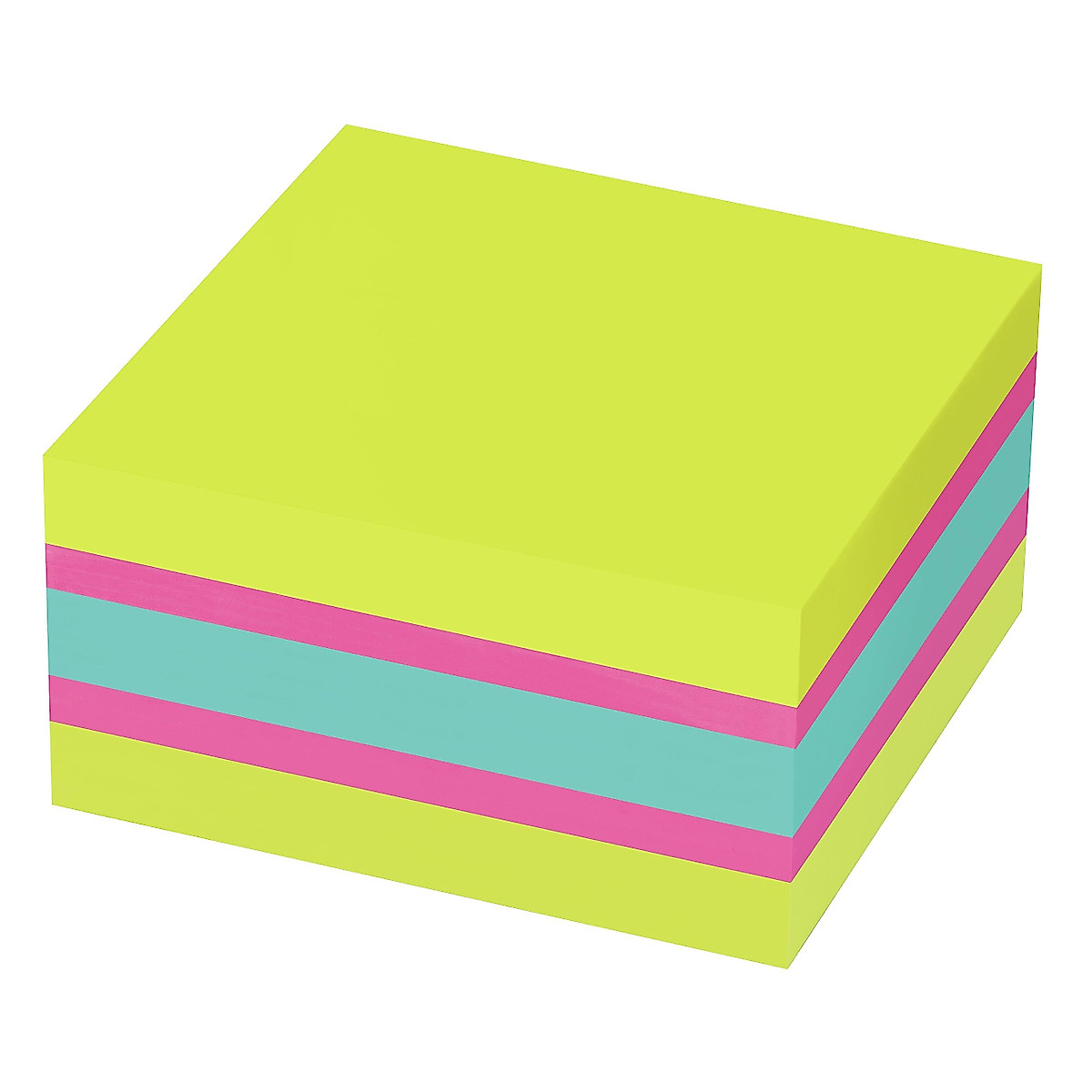 Post-it Super Sticky Notes, 3 in x 3 in, 1 Cube, 2x the Sticking Power, Bright Colors, Recyclable (2027-SSGFA)