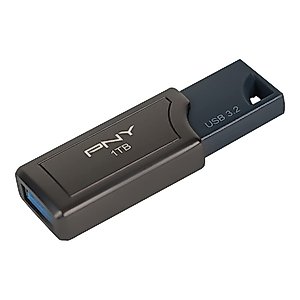 PNY P-FD1TBPROV2-GE 1TB PRO Elite V2 USB 3.2 Gen 2 Flash Drive â€“ 600MB/s, Gunmetal