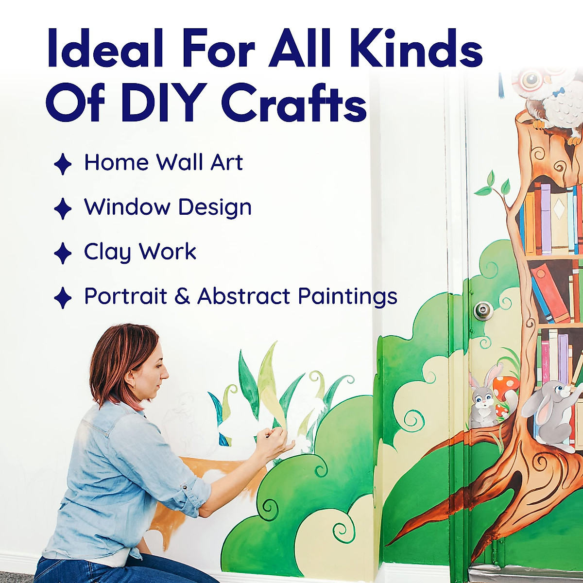 MozArt Supplies Oil Paint Set – 24 Oil Based Paints for Artists, Hobby Painters – Rich Pigment and Non Toxic Oil Painting Set for Artists - Ideal for Canvas, Wall Art, Landscape & Portrait Paintings