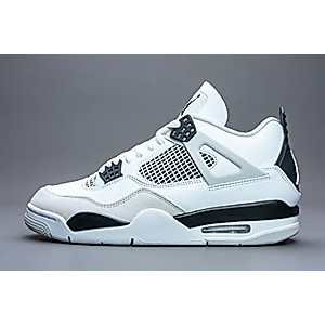 Jordan Preschool Air 4 Retro PS BQ7669 111 Military Black - Size 1Y