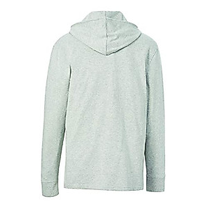 Champion, Midweight, Soft and Comfortable T-Shirt Hoodie for Men, Oxford Gray Script, Large