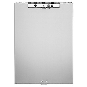 Blue Summit Supplies Aluminum Storage Clipboard, 1 Compartment, Clip for Letter Paper, Great for Office, Jobsite or Classroom