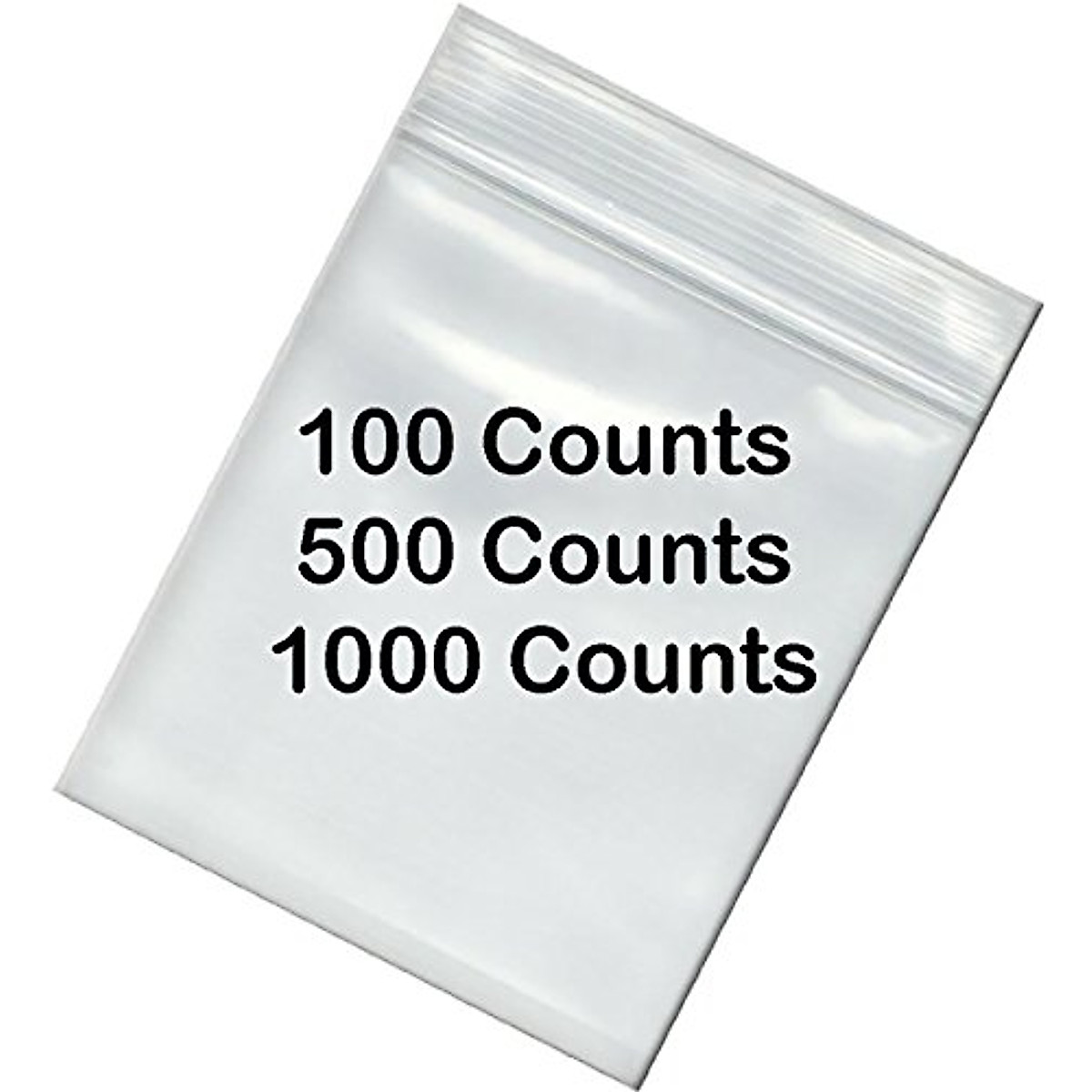 BNY Corner 2 Mil 5x10 Space Saver Reclosable Poly Ziplock Bag 5" x 10" - 1000 Counts