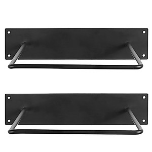 MyGift Black Metal Wire Wall Mounted Large Stability Ball Storage Rack, Yoga Studio Gym Exercise Ball and Equipment Organizer, Set of 2