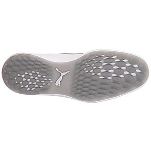PUMA mens Ignite Fasten8 Pro Golf Shoe, Puma White-puma Silver-high Rise, 9.5 US