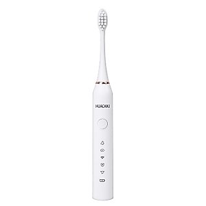 HUACAIKJ Automatic Touch Control 5-Speed Adult Models Sonic Rechargeable Dental Cleaning Electric Toothbrush (White)