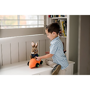 Animal Adventure | Peter Rabbit and Flopsy | Collectible 11" Singing Plush Peter Rabbit Driving a Carrot Car
