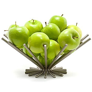 Spectrum Diversified Euro Starburst Fruit Bowl, Satin Nickel