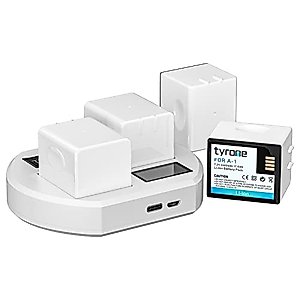 Arlo Pro 2 Batteries , tyrone Rechargeable 7.2V 2440mAh Arlo Battery Replacement for Arlo Pro/Arlo Pro 2 Camera VMA4400 [ NO for Arlo Ultra/Arlo Pro 3 ] 4 Pack A-1 Battery with 2-Bay Charger