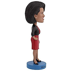 Royal Bobbles Michelle Obama Bobblehead, Premium Polyresin Lifelike Figure, Unique Serial Number, Exquisite Detail