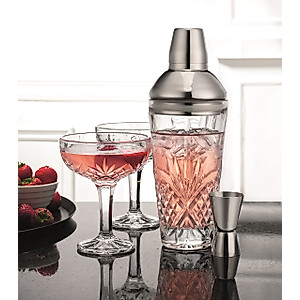 Godinger Dublin Cocktail Shaker, Martini Shaker, 17oz