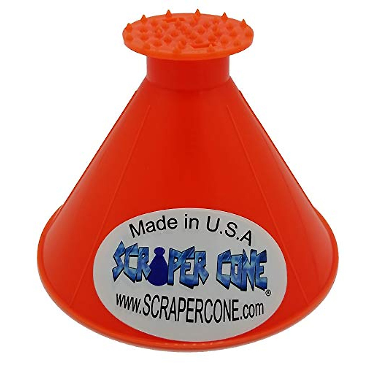 SCRAPER CONE®️ The Original Ice Scraper, Snow Removal Made in The USA Magical Frost Removal Funnel Shaped Cleaning Tool Car Windshield Deicer Magic Scrapers Instascrape round snow shovel brush