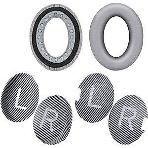 QC35 Headphones Replacement Ear Pads - QC35,QC35ii Replacement Earpads Cushion - Compatible with Bose Quiet Comfort35,QC45,QC25,QC35ii,QC15,AE2,AE2i-Comfortable & Durable (Silver)