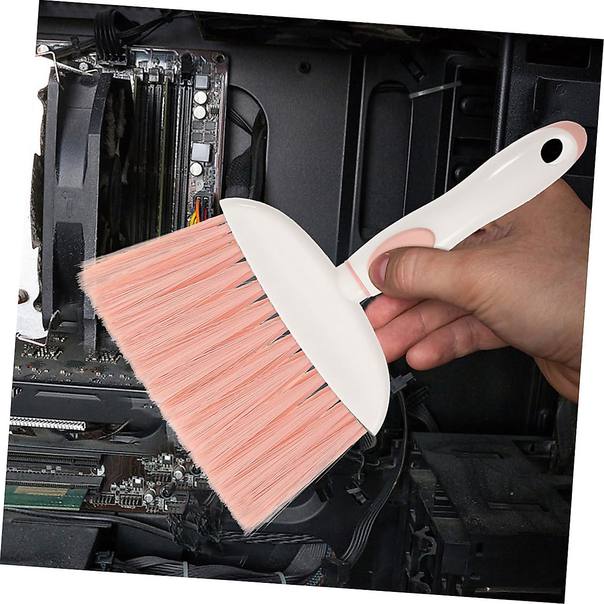 Garneck 1 Set Mini Broom Dustpan Tiny Dustpan Keyboard Broom Cat Litter Cleaning Broom Crevice Brush Detailing Brush Tabletop Small Broom Pets Dustpan Mini Hand Broom Animal Waste Broom Pp