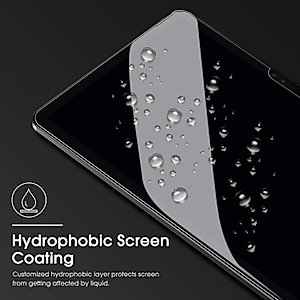 OMOTON [3-Pack Screen Protector for Surface Pro 7 Plus 7 6 5 4 [12.3 Inch] - Tempered Glass/Guide Frame/Scratch Resistant (NOT for Surface Pro 8)