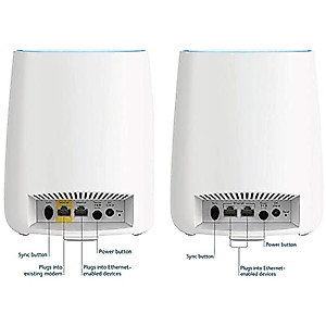 NETGEAR Orbi Ultra-Performance Whole Home Mesh WiFi System - WiFi router and two satellite extender with speeds up to 3Gbps over 7,500 sq. feet, AC3000 (RBK53) (Renewed)