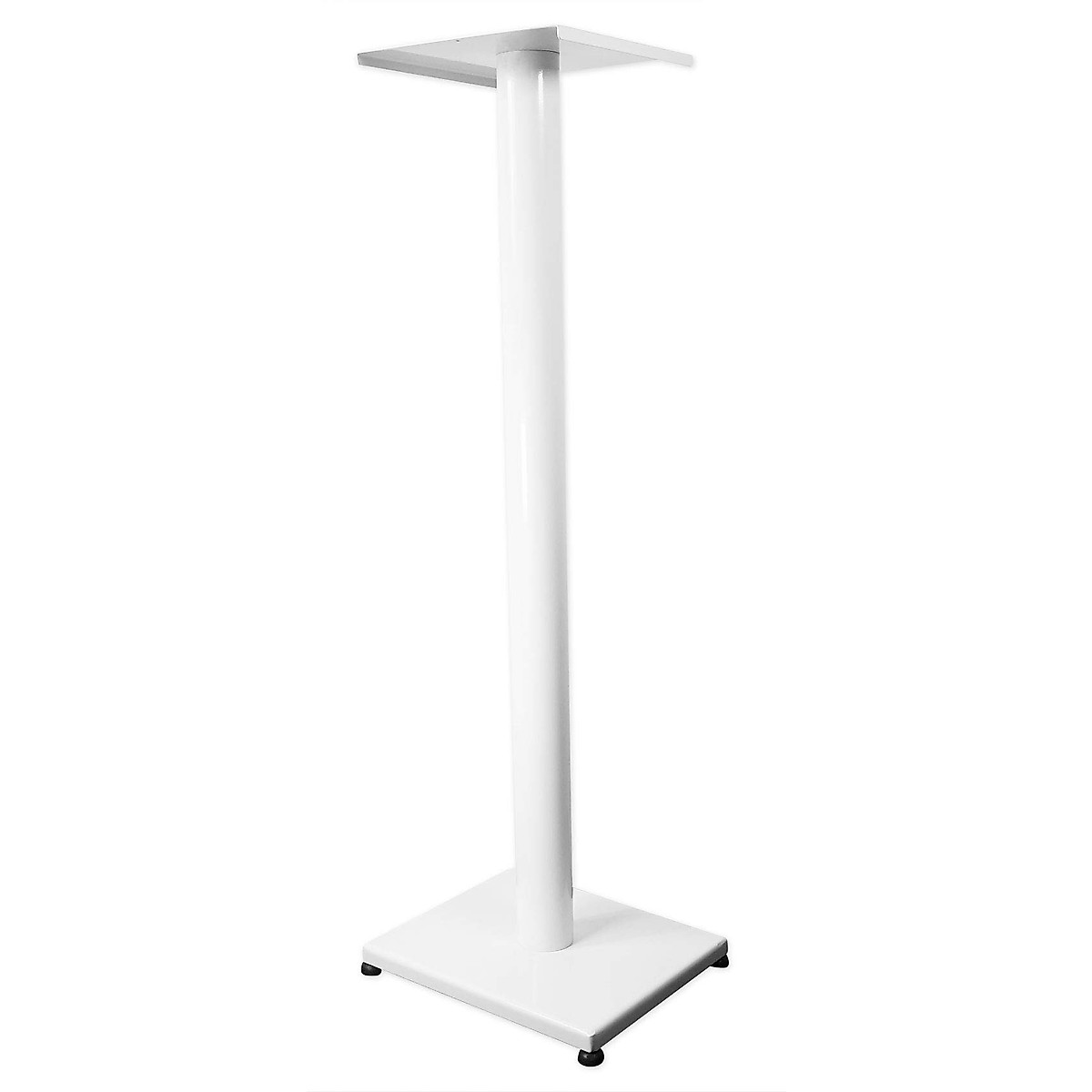 Rockville Pair 37" Steel Bookshelf Speaker/Studio Monitor Stands-White (RS37W V2)