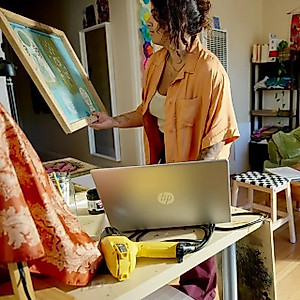 HP Flagship 15.6 HD Laptop Computer, Intel Quad-Core Pentium N200 (Beat N6000), 8GB RAM, 128GB SSD, WiFi, Webcam, Fast Charge, HDMI, 1 Year Microsoft Office 365, Win 11, w/GM Accessory, Silver