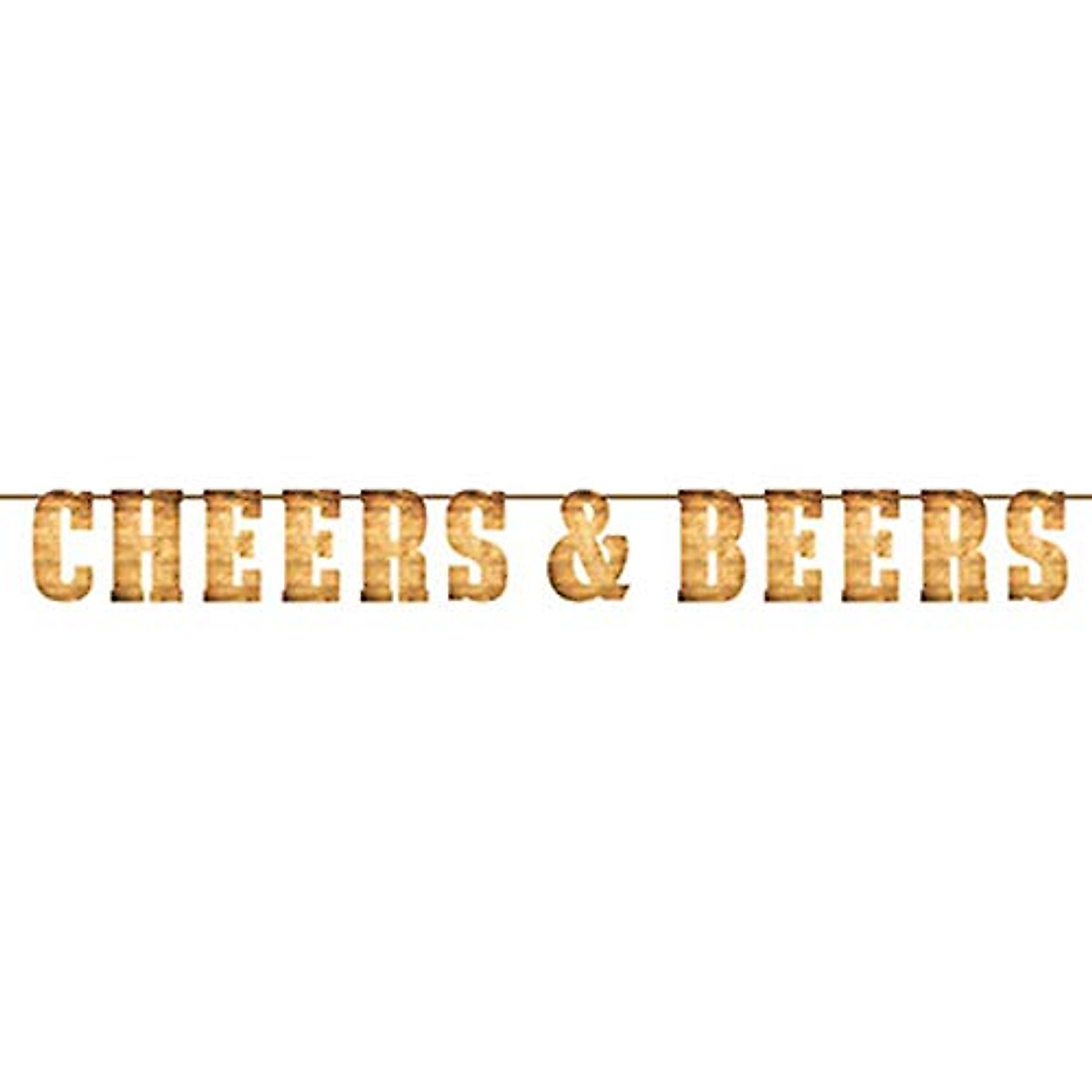 Creative Converting Cheers & Beers Letter Banner, Multicolor