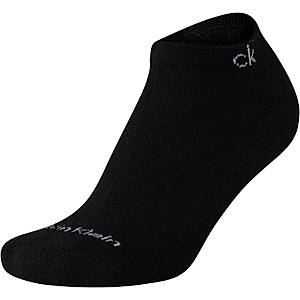 Calvin Klein Women's Athletic Socks - Lightweight Performance No Show Socks (12 Pack), Size Shoe Size 4-10, BlackWhiteGrey