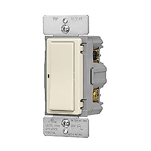 Eaton WFSW15-LA-SP-L Wi-Fi Smart Switch Works with Alexa, Light Almond – A Certified for Humans Device