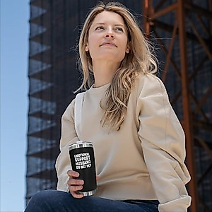 liabiliies Emotional Support Husband Do Not Pet Tumbler Coffee Tumblers 20 oz Tumbler with Lid and Straw Insulated Tumblers Stainless Steel Tumbler