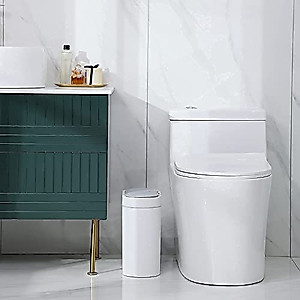 Bundles of 2.5 Gallon Motion Sensor Trash Can and 2.5 Gallon Hanging Trash Can, ELPHECO for Bathroom and Kitchen use