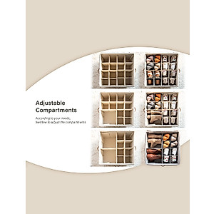 StorageWorks Shoe Organizer for Closet, Extra Large Fabric Shoe Storage Bins with Clear Cover, Adjustable Dividers for Shoe Storage, Grey, 1-Pack, Fits up to 24 Pairs