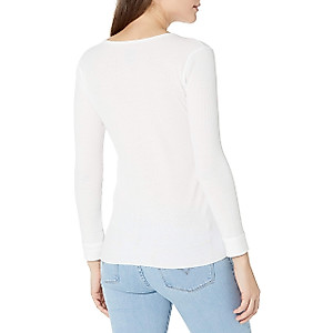 Fruit of the Loom Women's Micro Waffle Thermal V-Neck, White, 3X