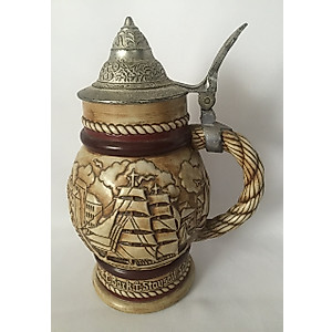 Handcrafted Avon Tall Ships Stein Brigantine Bark Staysail Schooner 1977