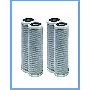 Compatible with CB3 Carbon Block Undersink Replacement Water Filters 4 Pack Cartridge by CFS