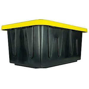 1 Pc of 27 Gallon Tote Box Plastic Storage Large Bin Organizer Stackable Container Lid